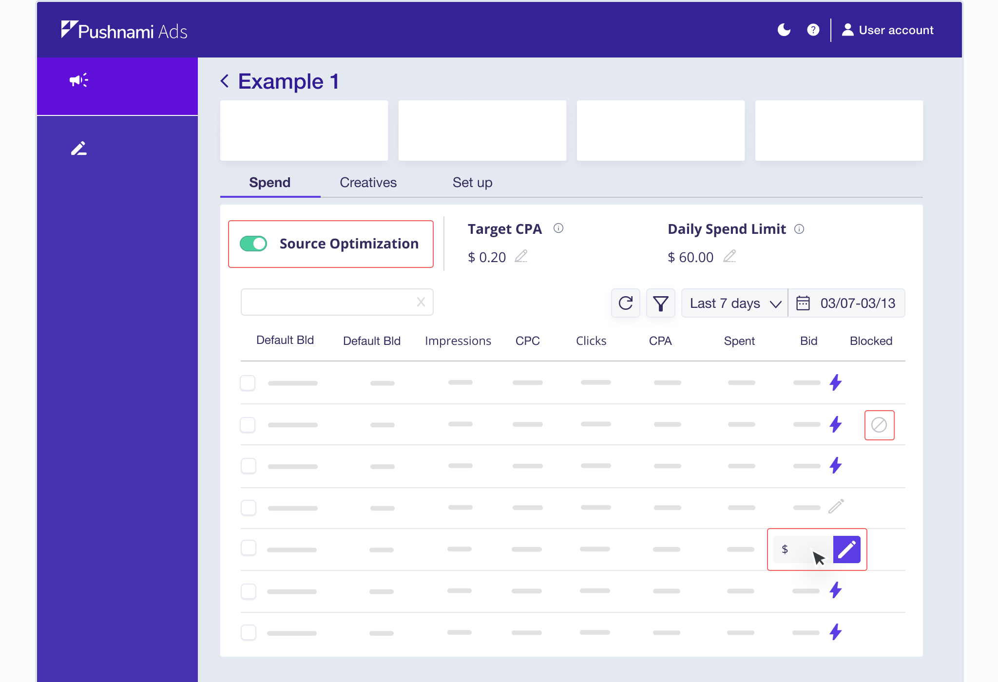 Source Optimization Pushnami Ads Help